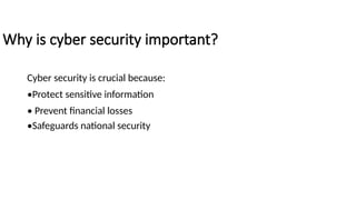 Cyber security introduction, importances | PPT