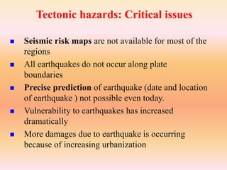 Earthquake Hazards: Effects and its mitigation | PPTX