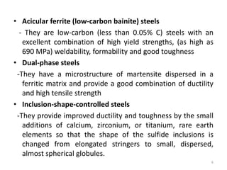 Welding of High Strength low Alloy (HSLA) Steels | PPTX