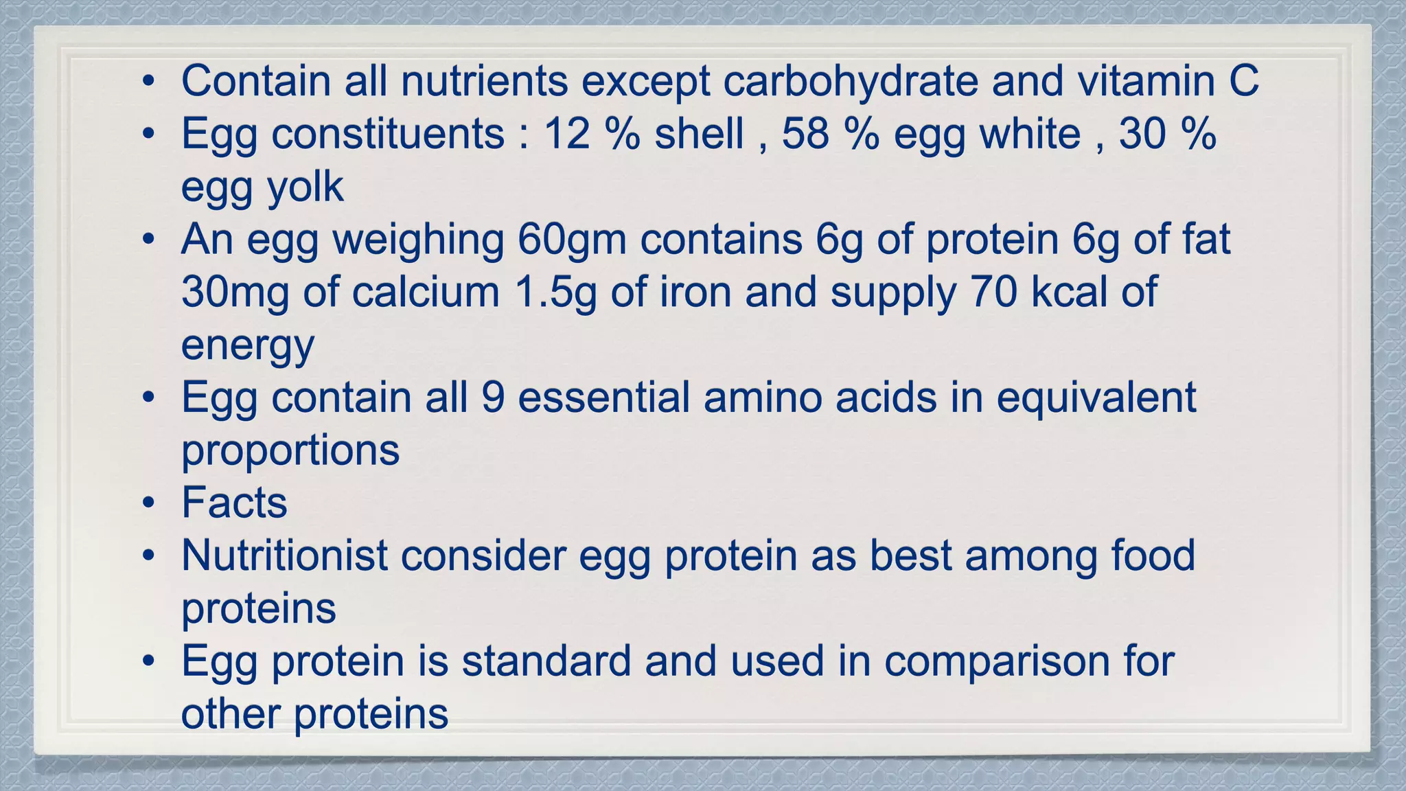 Nutritional profiles of principal foods | PPTX