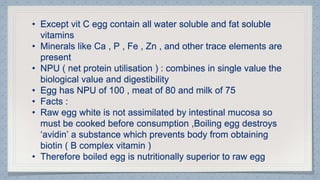 Nutritional profiles of principal foods | PPTX