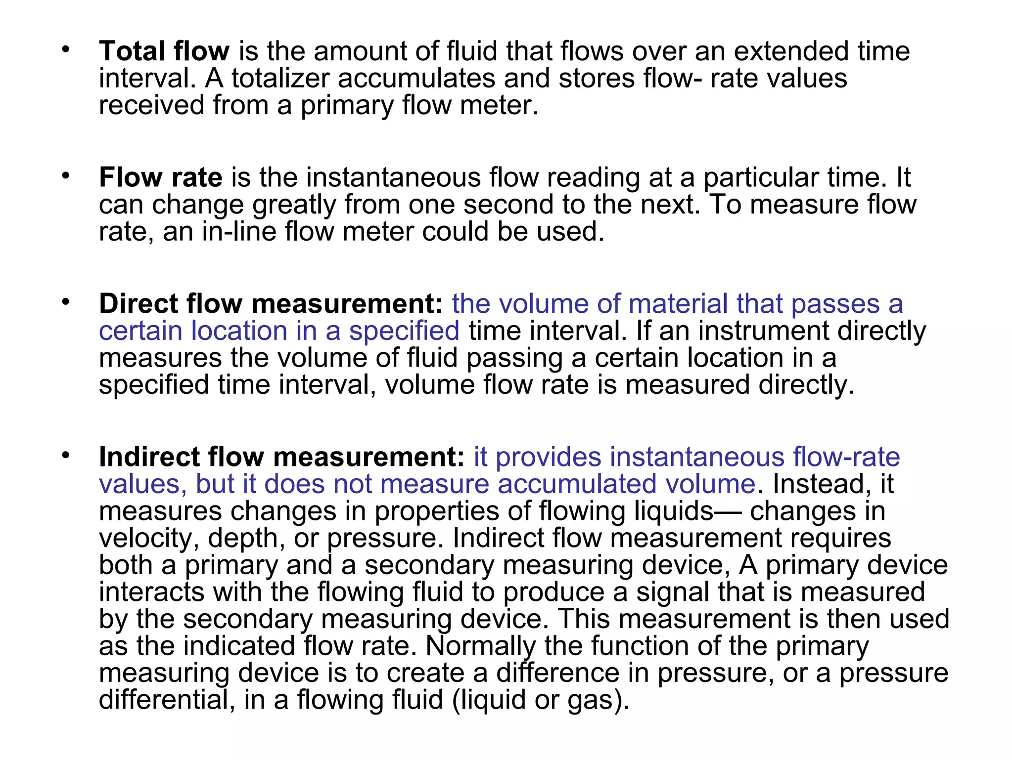 Basic Instrument Presentation ( Flow ) | PPT