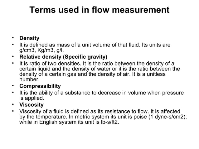 Basic Instrument Presentation ( Flow ) | PPT
