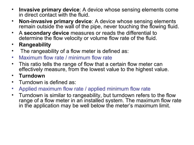 Basic Instrument Presentation ( Flow ) | PPT