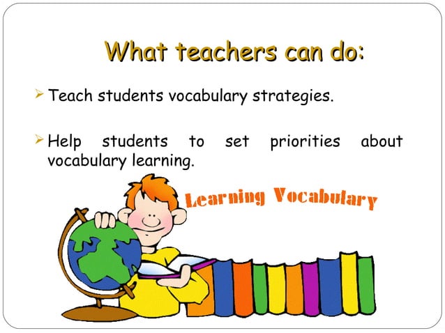 Presentation: vocabulary learning, vocabulary strategies | PPT