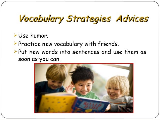 Presentation: vocabulary learning, vocabulary strategies