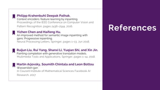 Semantic image completion and enhancement using Deep Learning | PDF