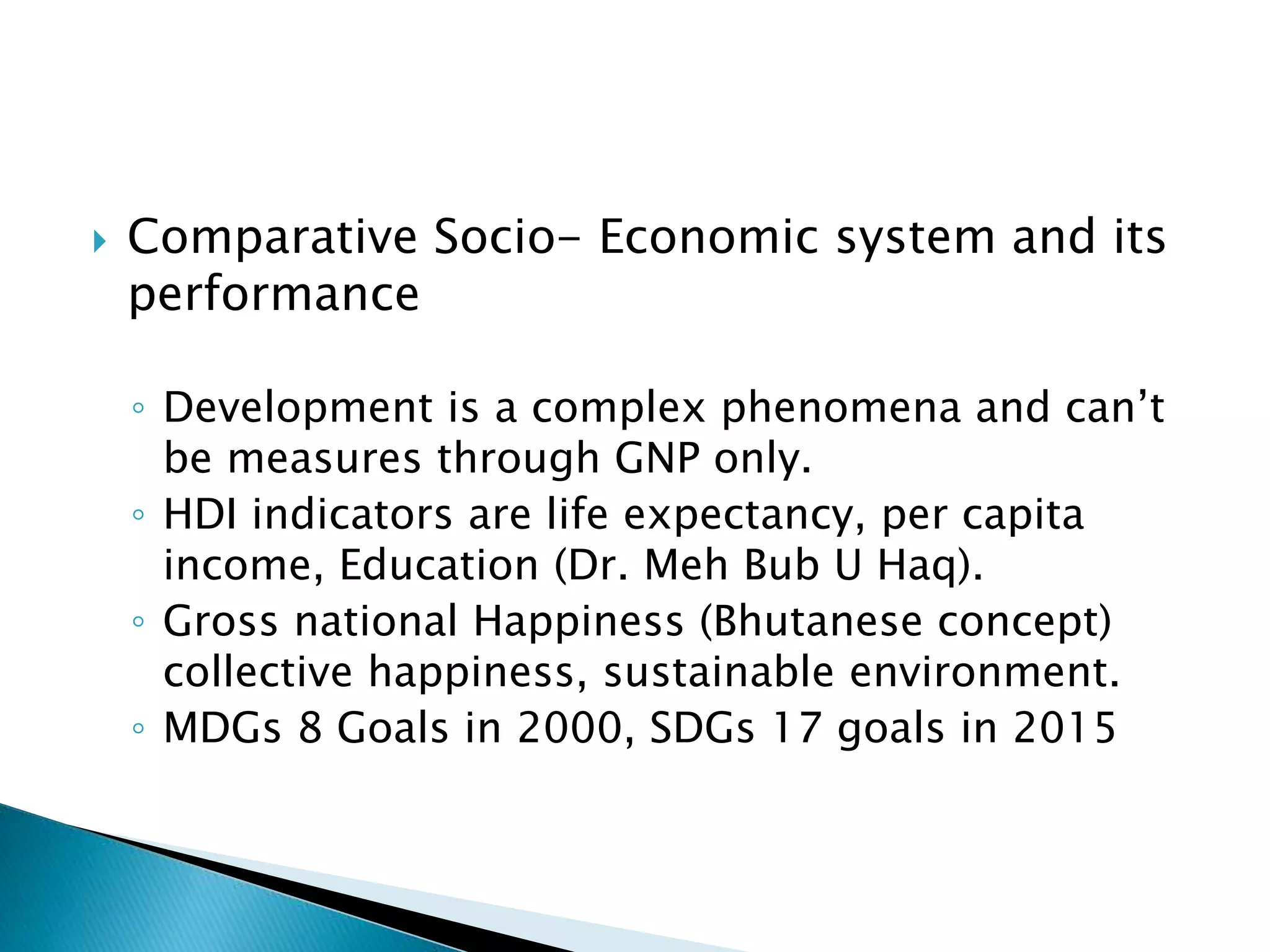 Comparative Development Indicators | PPT