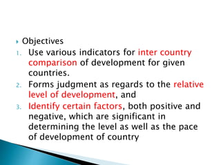 Comparative Development Indicators | PPT