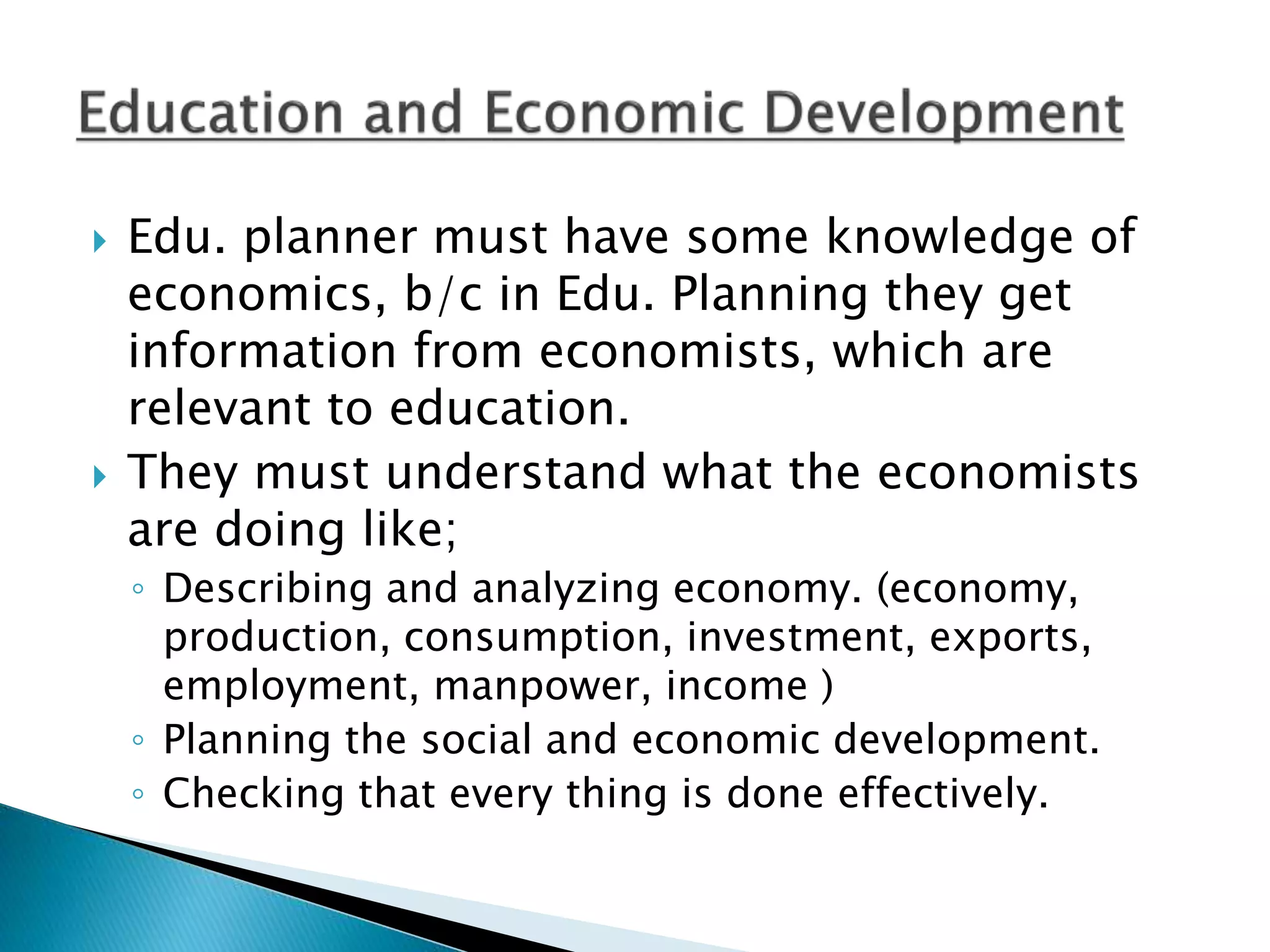 Education and Economic Development | PPTX