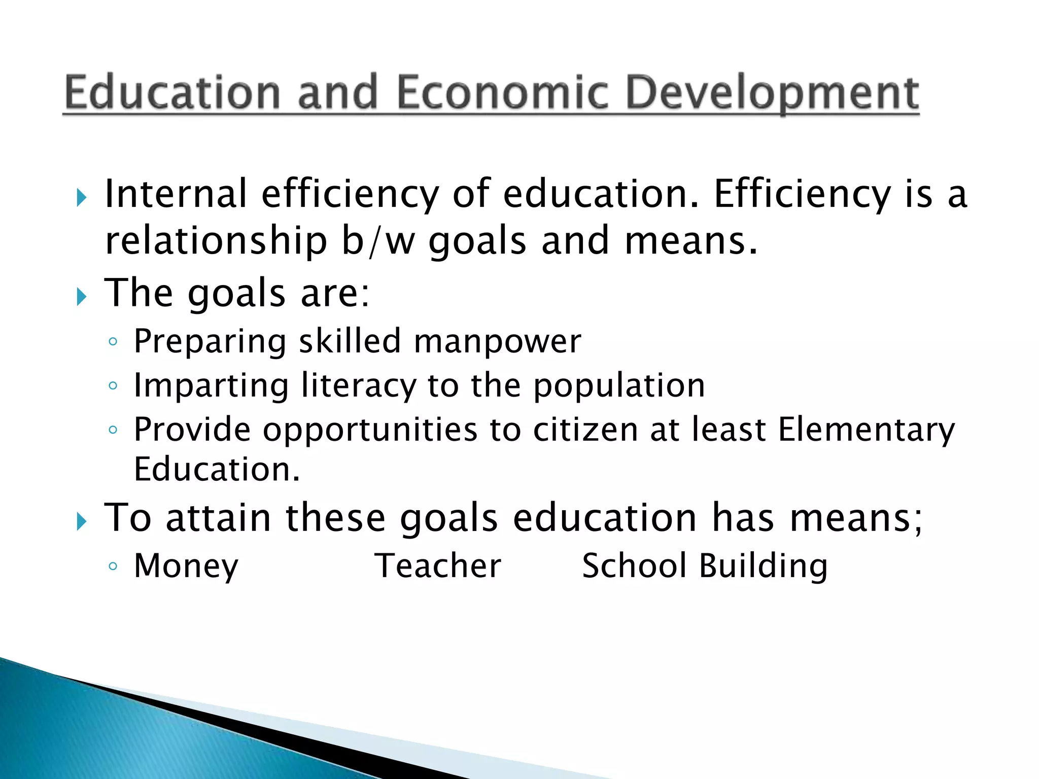 Education and Economic Development | PPTX
