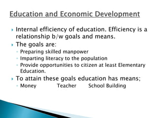 Education and Economic Development | PPTX