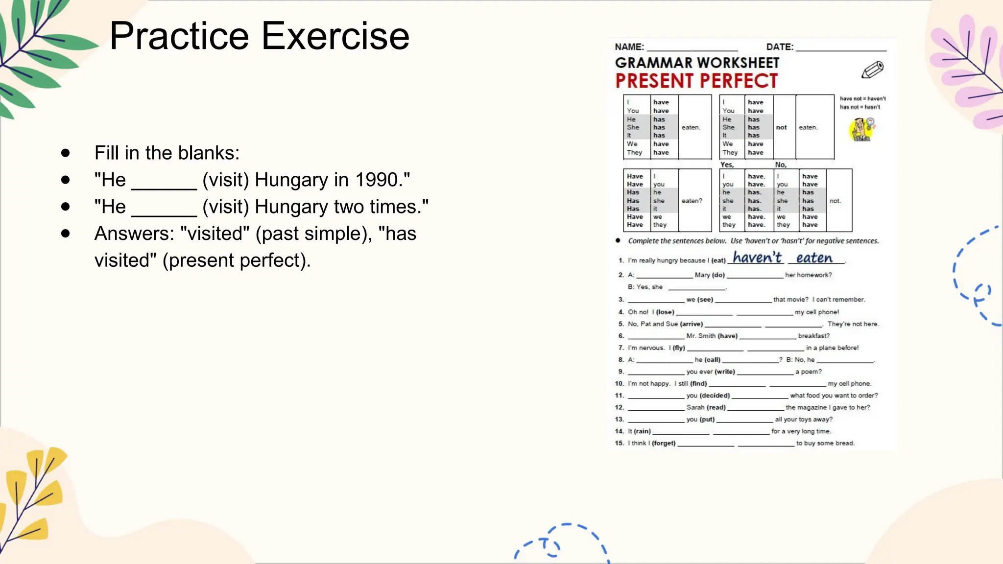 Presentation - 6th grade (1) present perfect.pptx