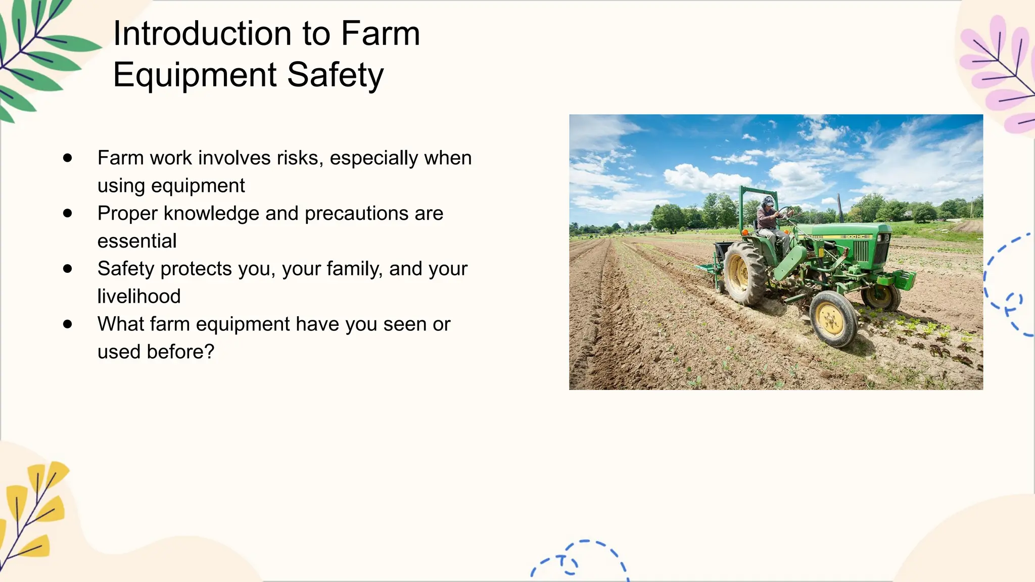Farm Safety: Protecting yourself andpptx | PPTX | First Aid | Injuries
