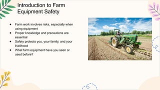 Farm Safety: Protecting yourself andpptx | PPTX | First Aid | Injuries