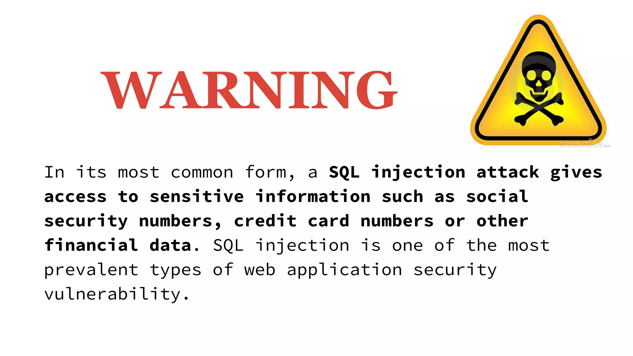 Web Security Owasp Sql Injection And Cross Site Scripting Xss Ppt 6414