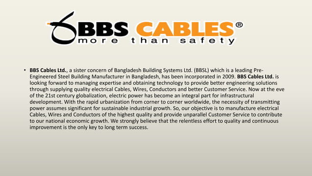factory visit operation research bbs cable | PPT