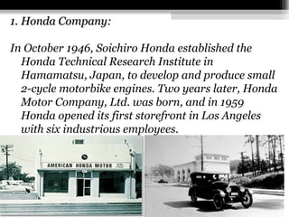 Presentation About Honda | PPT