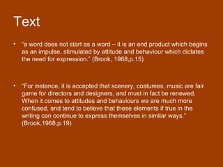 presentation about peter brook | PPT