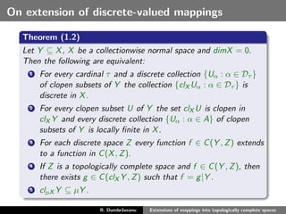About extensions of mappings into topologically complete spaces | PDF ...