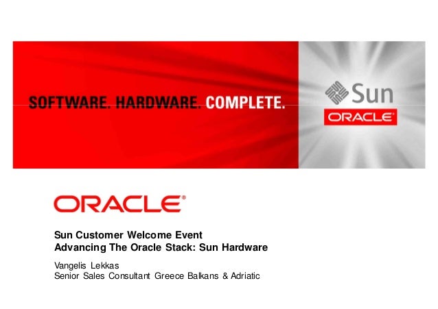 Presentation advancing the oracle stack