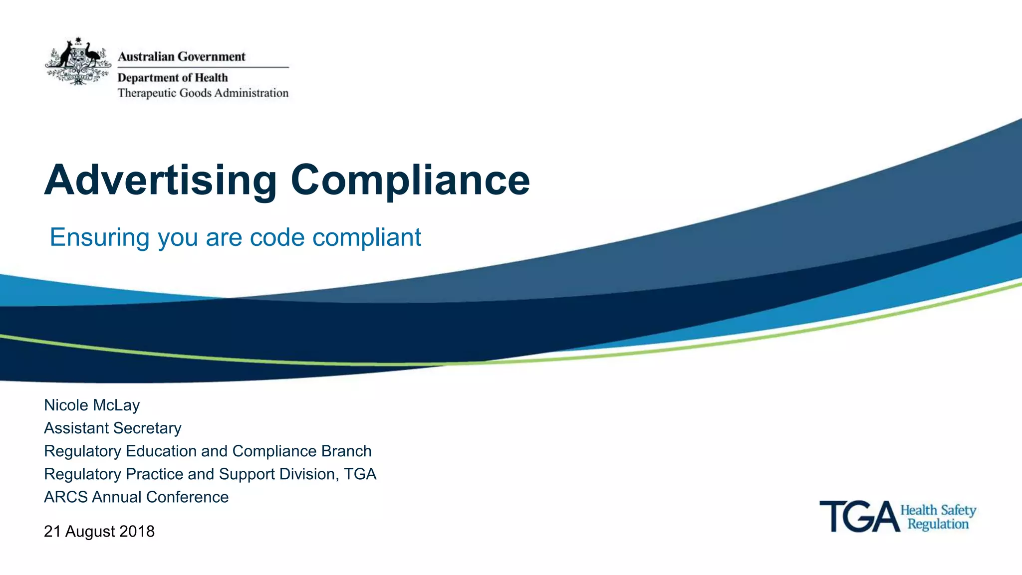Presentation: Advertising compliance - Ensuring you are code compliant ...