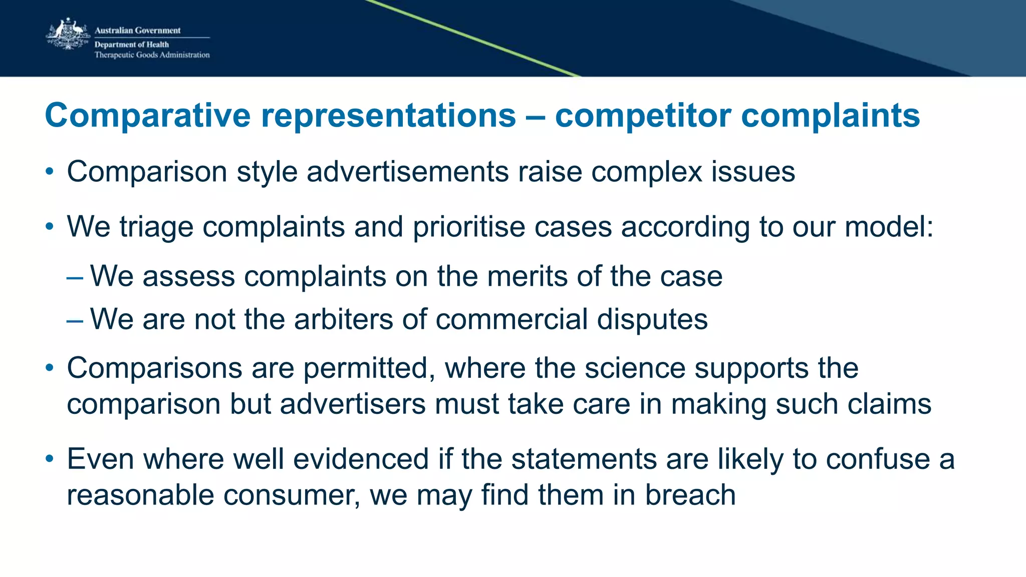 Presentation: Advertising compliance - Ensuring you are code compliant ...