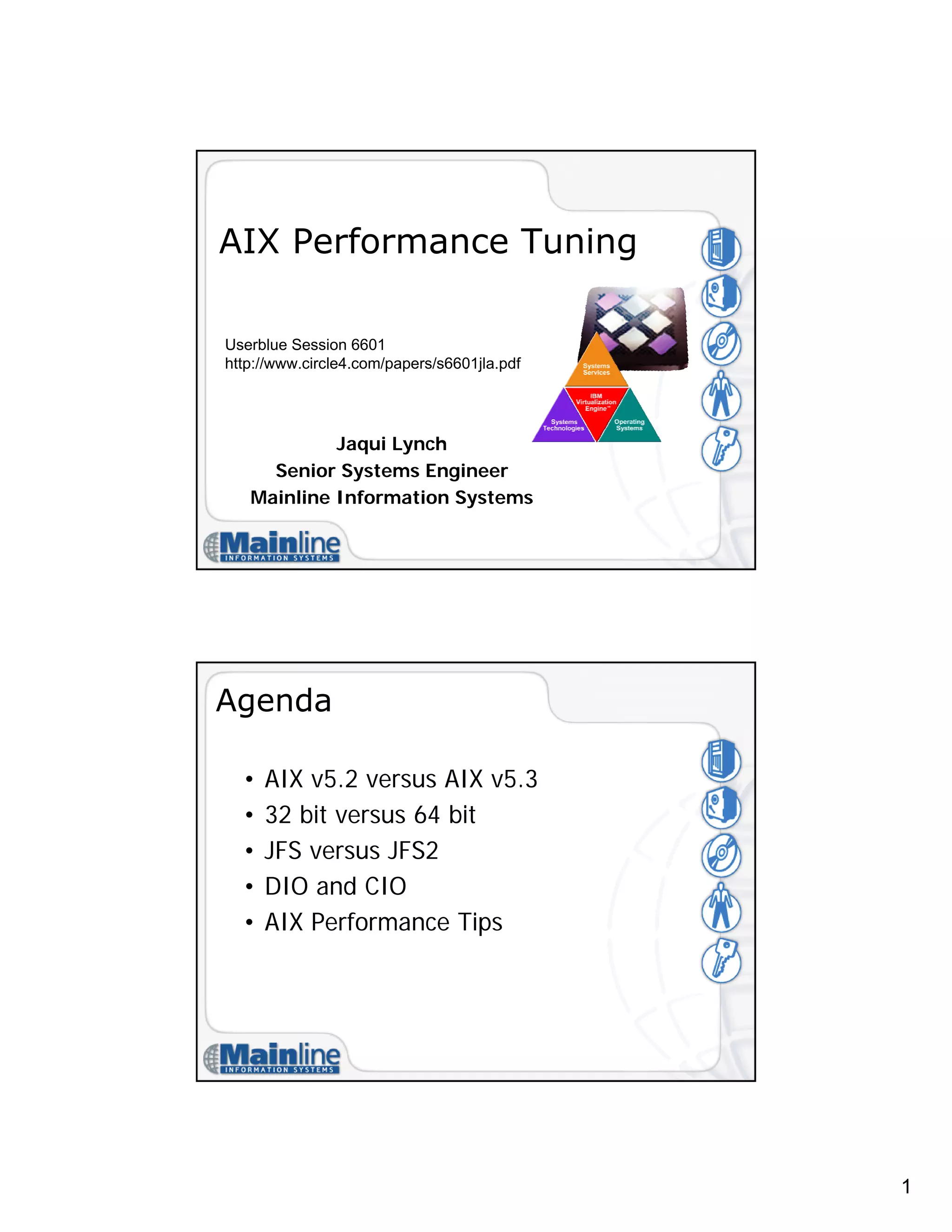 Presentation aix performance tuning | PDF | Operating Systems | Computer Software and Applications