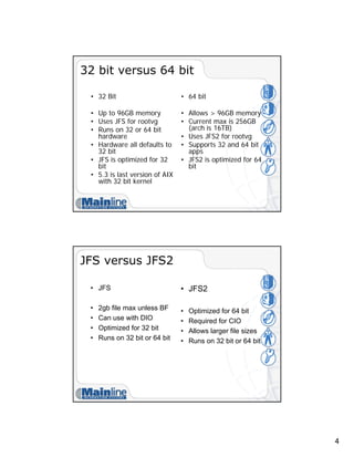 Presentation aix performance tuning | PDF | Operating Systems | Computer Software and Applications