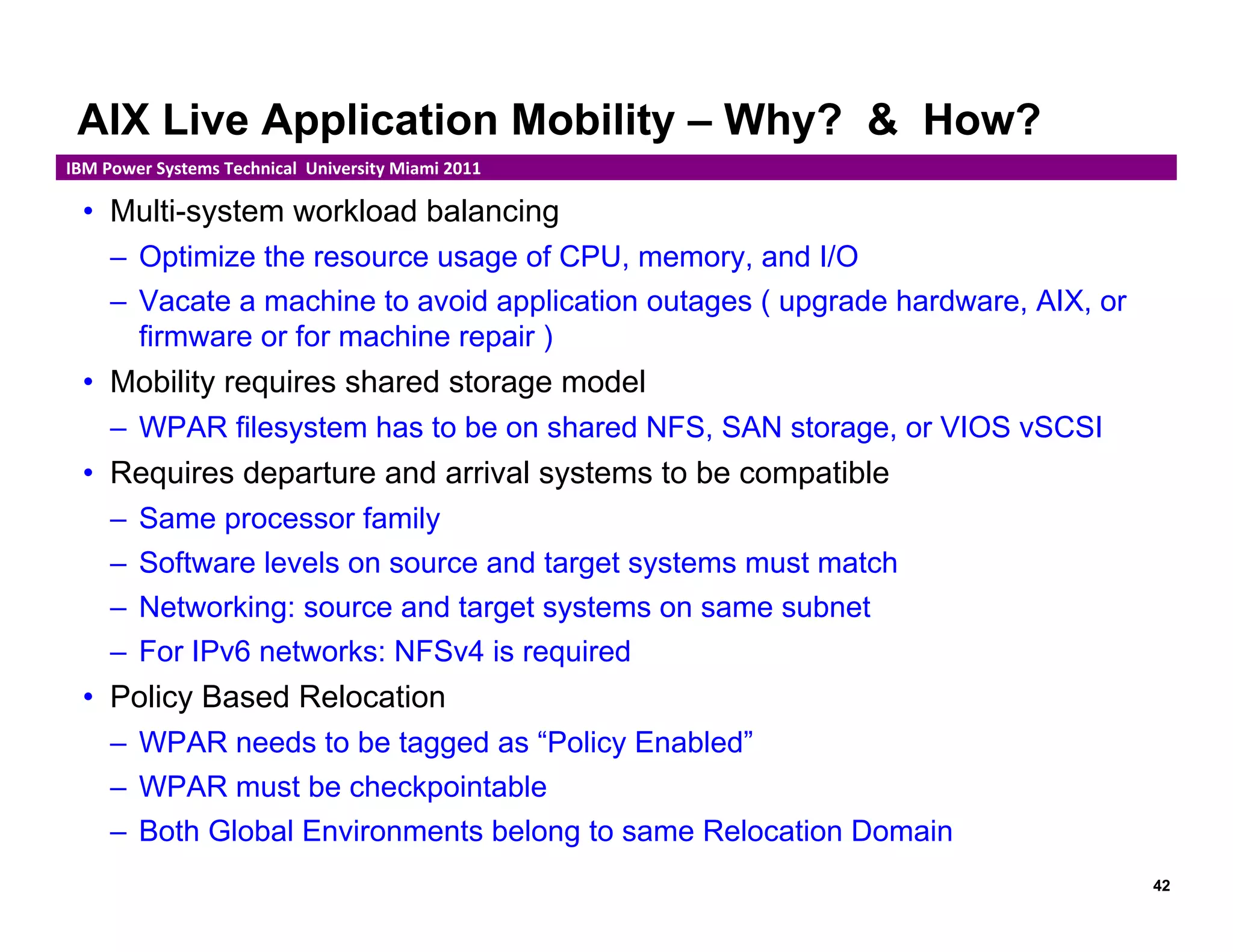 Presentation aix workload partitions (wpa rs) | PDF