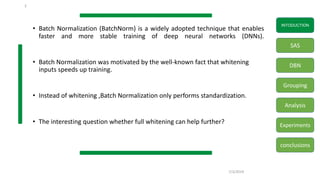 decorrelated batch normalization(cvpr2018) | PPT