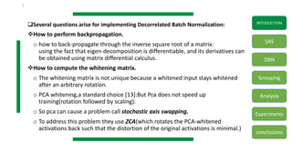 decorrelated batch normalization(cvpr2018) | PPT