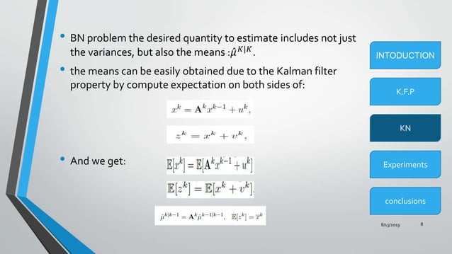 Presentation Albawi 2018 Kalman Normalization Normalizing Internal