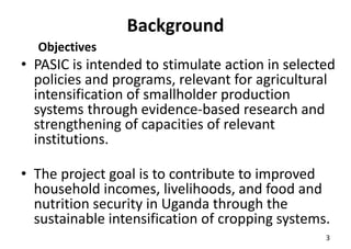 OVERVIEW OF THE PASIC PROJECT | PPT