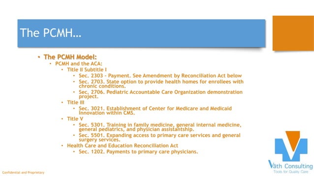 All About the Patient Centered Medical Home (PCMH) | PPTX | Health ...