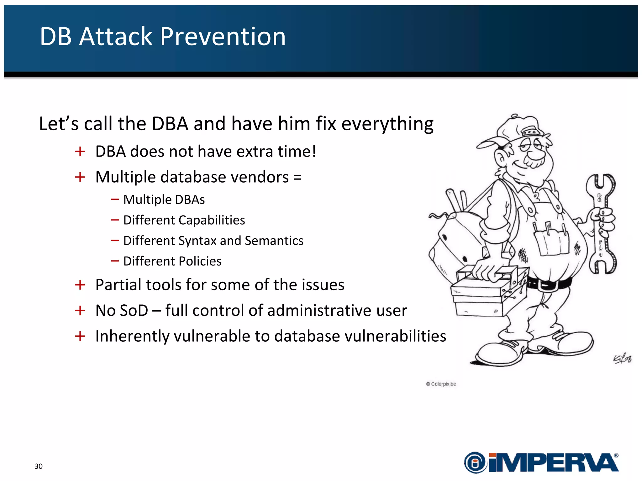 Presentation anatomy of a database attack | PPT