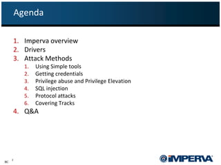 Presentation anatomy of a database attack | PPT