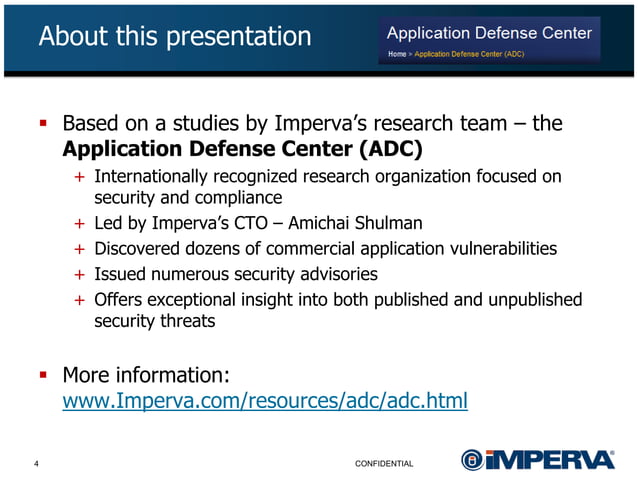 Presentation anatomy of a database attack | PPT