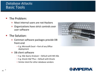 Presentation anatomy of a database attack | PPT