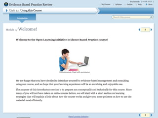 Teaching Evidence-Based Practice - Online Learning Modules | PPT