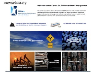 Teaching Evidence-Based Practice - Online Learning Modules | PPT