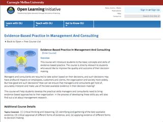 Teaching Evidence-Based Practice - Online Learning Modules | PPT