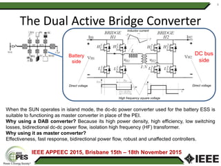 A Two-Input Dual Active Bridge Converter for a Smart User Network Using ...