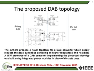 A Two-Input Dual Active Bridge Converter for a Smart User Network Using ...