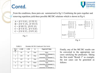 An Automated Tool for MC/DC Test Data Generation | PDF