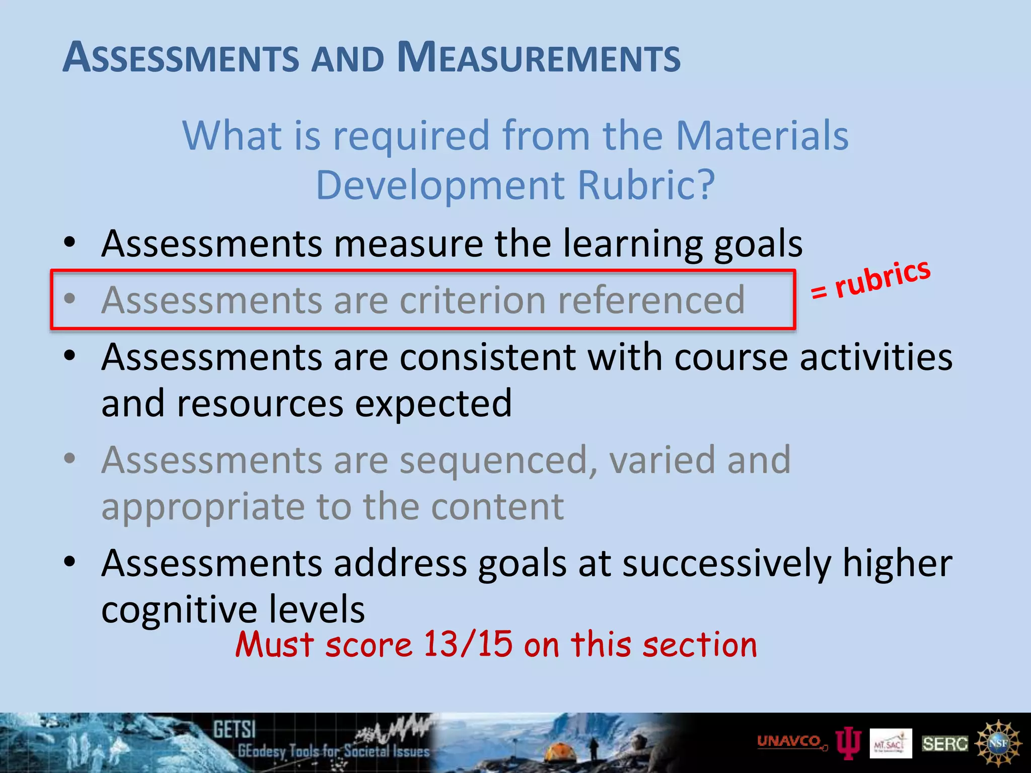 Presentation: Assessments & Rubrics | PPTX | Educational Assessment ...