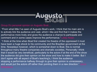 Presentation Augusto Boal | PPT
