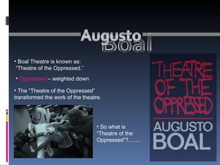 Presentation Augusto Boal | PPT