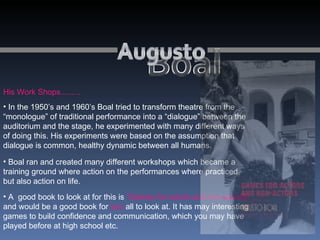 Presentation Augusto Boal | PPT