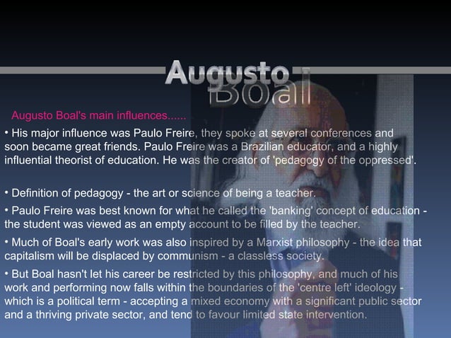 Presentation Augusto Boal | PPT
